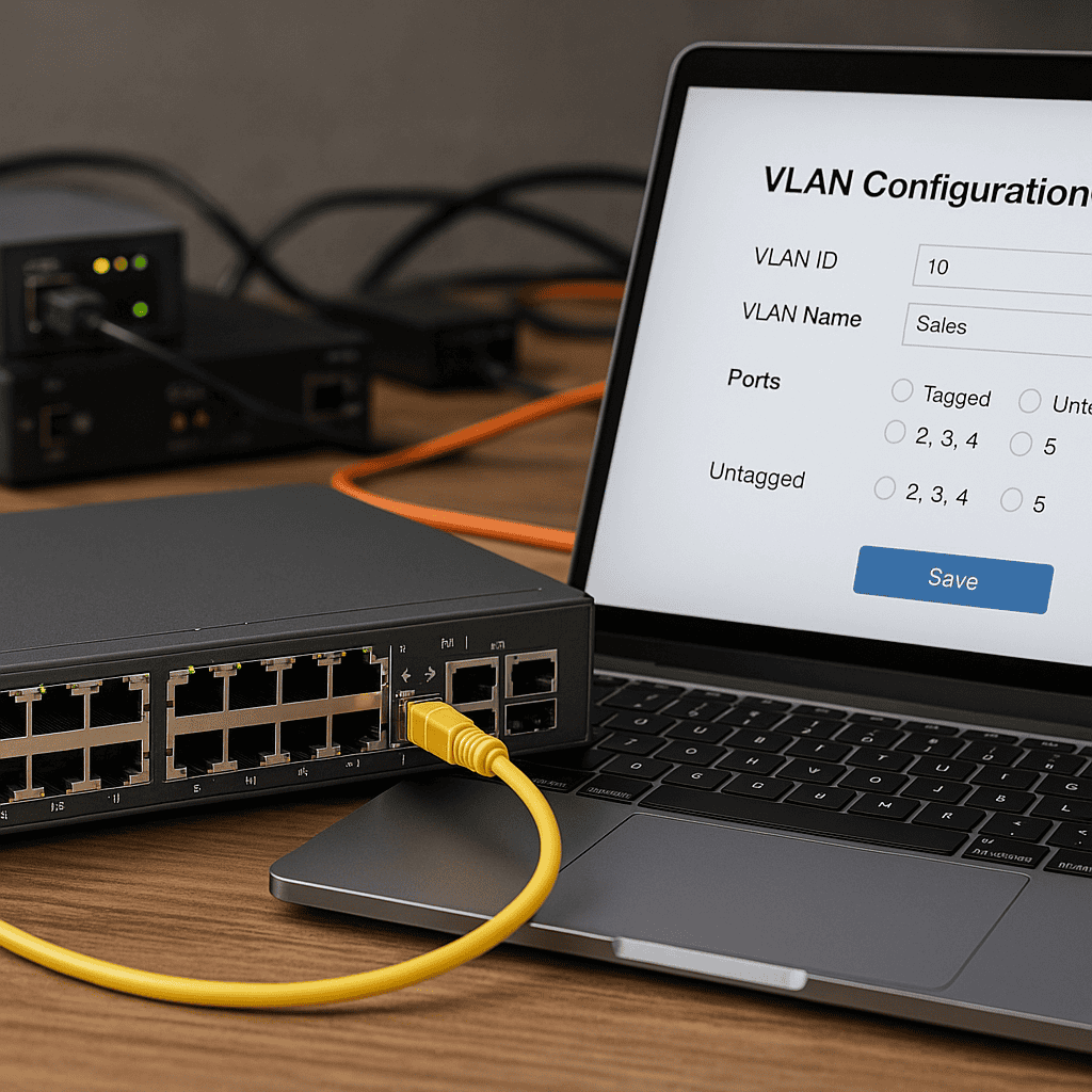 VLANs em Switches IRD.Net: Guia de Configuração